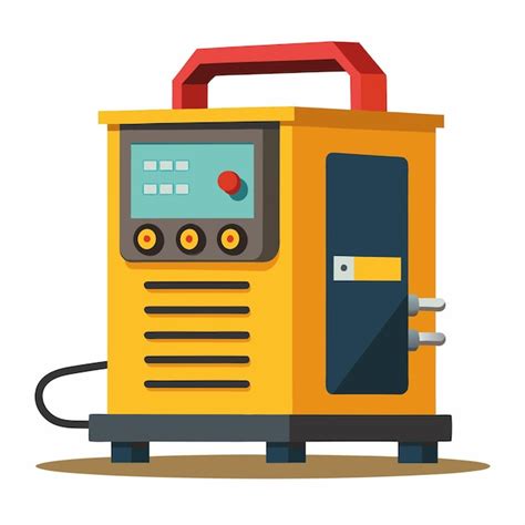 용접기 클리파트 만화 스타일 터 일러스트레이션 프리미엄 벡터