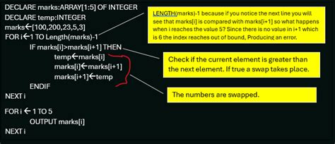 64 Pseudocode Bubble Sort
