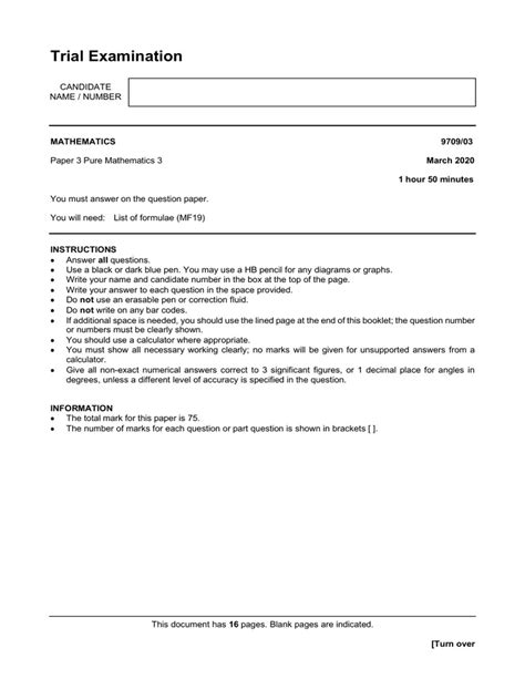 Kys Trial Maths P3 Is Bad So I Made My Own Download Free Pdf