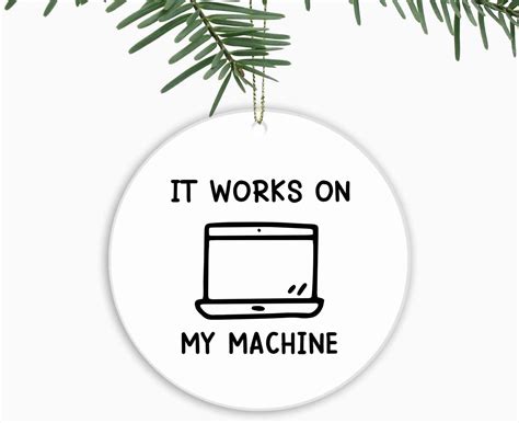Computer Programmer Ornaments Christmas Ornament Software Engineer Xmas Tree Hanging