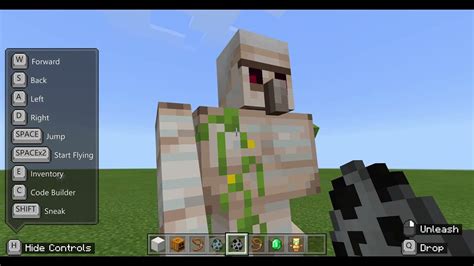 Minecraft Code To Tame Iron Golem In Minecraft Iron Golem Minecraft
