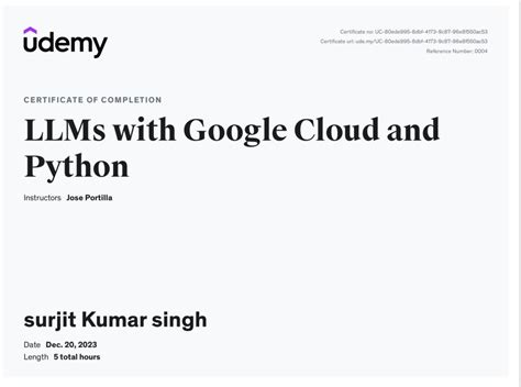 Surjit Singh On Linkedin Happy To Share My Latest Certificate Of Completion For The Course Llms
