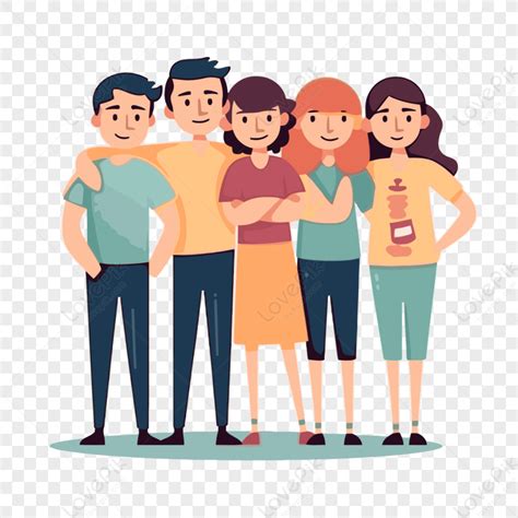 한 팀만화클립 아트상표 Png 일러스트 무료 다운로드 Lovepik