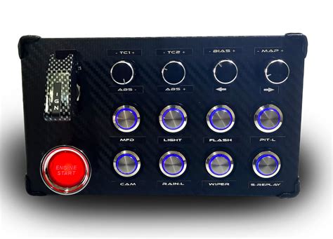 Button Box Sim Racing Luminous Metal Push Buttons XBOX S X Play Station PS Console Start