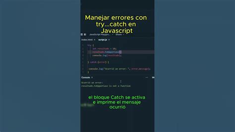 Try Catch En Javascript Javascriptdesdecero Aprendejavascript Cursodejavascript
