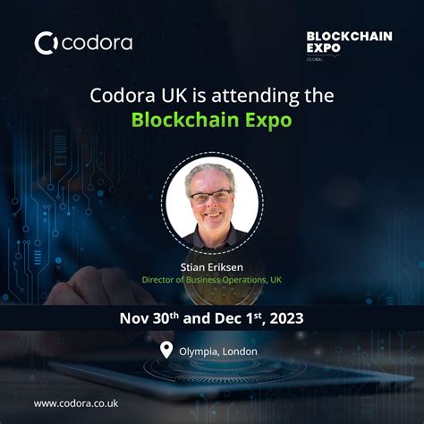 Codora Blockchain Expo Blockchainexpo2023 Metaverse Web3 Nft Crypto London Uk Olympia