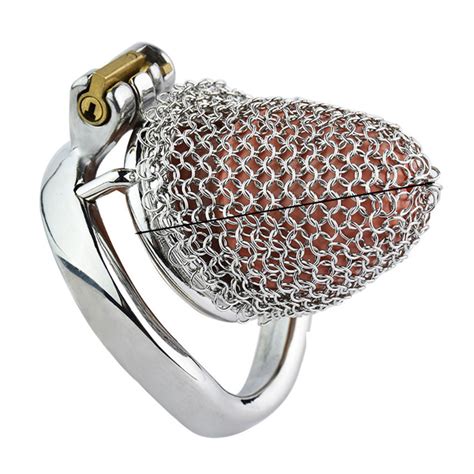 Chain Mail Small Chastity Cage Cock Cages Uk