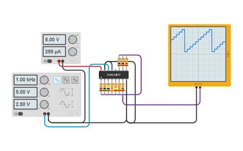 Circuit Design Digital Saw Tooth Generator 1 10 55 Vcc Tinkercad