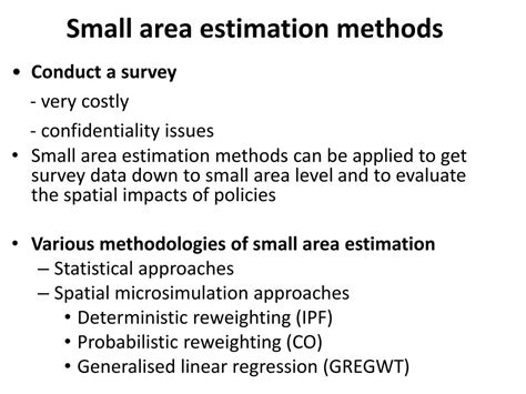 ppt what is … small area estimation powerpoint presentation free