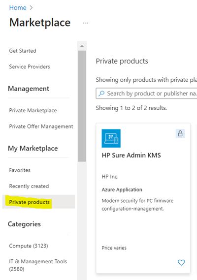 hp sure admin kms deployment from azure marketplace
