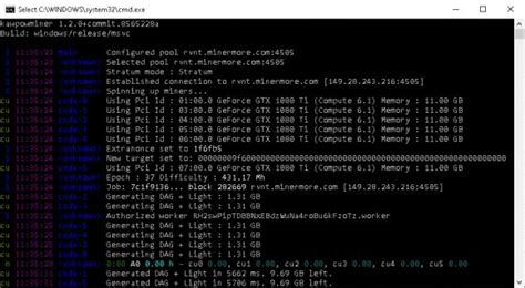 Kawpowminer V122 Download Miner With Opencl Cuda And Stratum Support