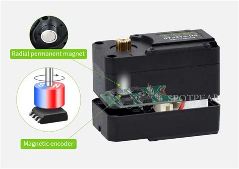 Serial Uart Bus Servo St3215 Hs 20kg Cm High Speed Magnetic Encoder 360° Large Torque