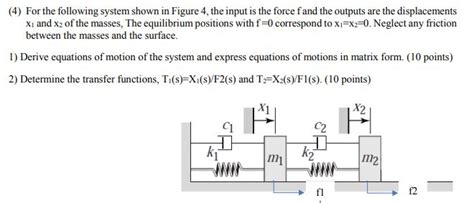 Solved For The Following System Shown In Figure The Chegg