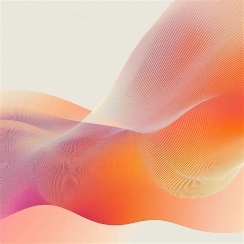 Exploring The Dynamic Interplay Of Warm And Cool Tones In Abstract Artistic Waves Premium Ai