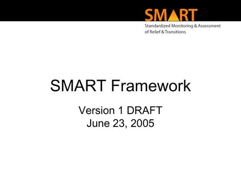 PPT SMART Framework PowerPoint Presentation Free Download ID 4550870