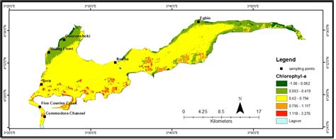Chlorophyll A Mapping Using Gis Rs Spatialnode