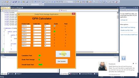 Gpa Calculator Source Code In Cnet Youtube