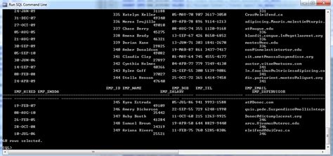 Sql Set Line Width For Oracle Cmd Line Stack Overflow