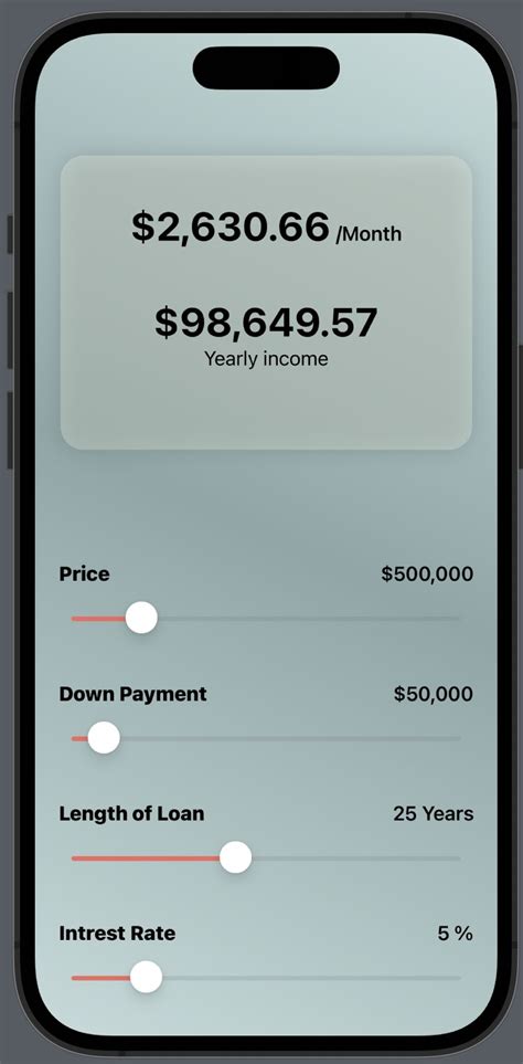 Finance Swiftui Mortgage Iosdevelopment Money Swift Andrew Liauba Csc