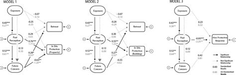 Standardized Black And Unstandardized Sem Models Gray Model 1 Download Scientific Diagram