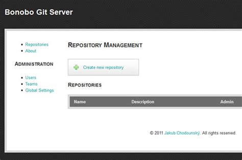 用开源 Aspnet Mvc 程序 Bonobo Git Server 搭建 Git 服务器 Dudu 博客园
