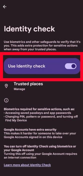 Protect Your Android Phone With Identity Check Make Tech Easier