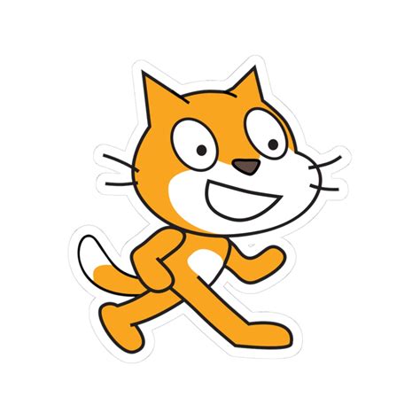 Scratch Cat Vinyl Sticker Scratch Foundation