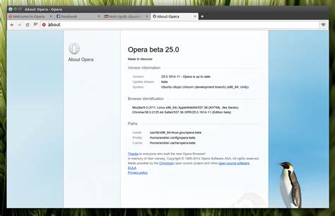 Opera Beta Released Linux Added To Beta Channel Web Upd Ubuntu