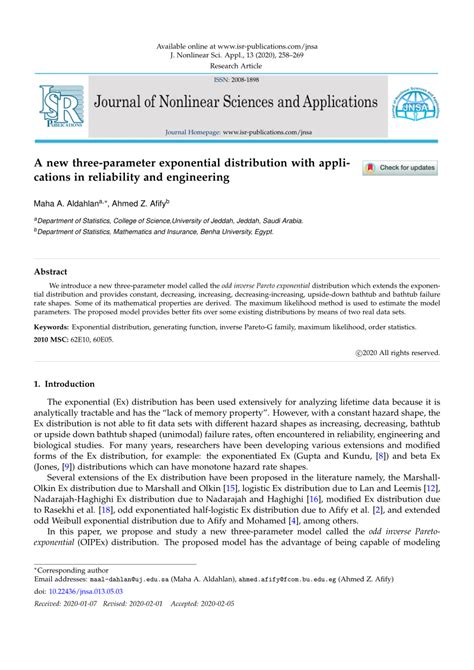 Pdf A New Three Parameter Exponential Distribution With Applications In Reliability And