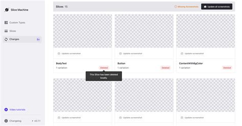 Slice Machine Is Trying To Delete All Our Custom Types Developing