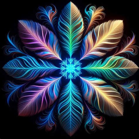 Feather Leaf Snowflake By Johnthedowe2 On Deviantart
