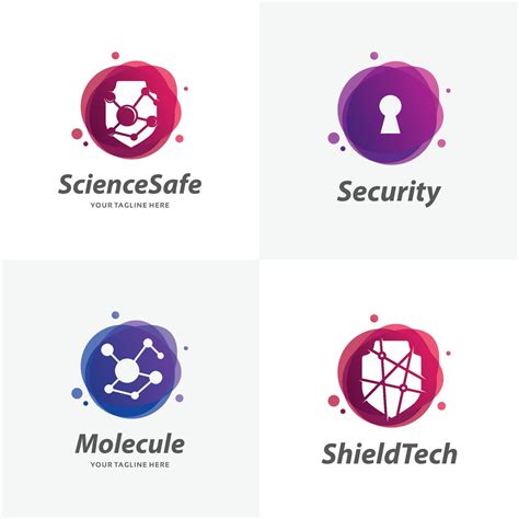 Set Of Security Safe Logo Design Templates 14798221 Vector Art At Vecteezy