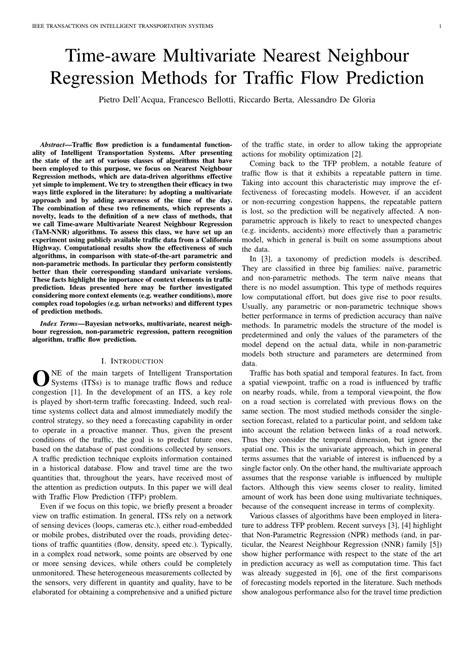 Pdf Time Aware Multivariate Nearest Neighbor Regression Methods For