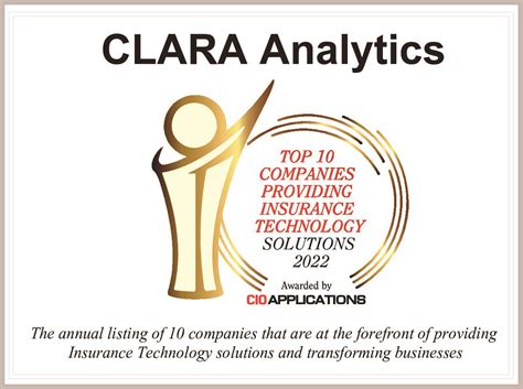 Cio Applications Clara Analytics Named A 2022 Top Insurance Technology Provider Clara