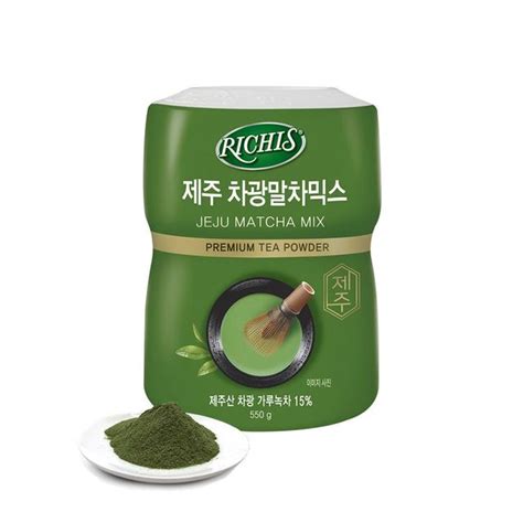제주 말차파우더 그린티라떼 가루녹차 믹스 550g 오너클랜