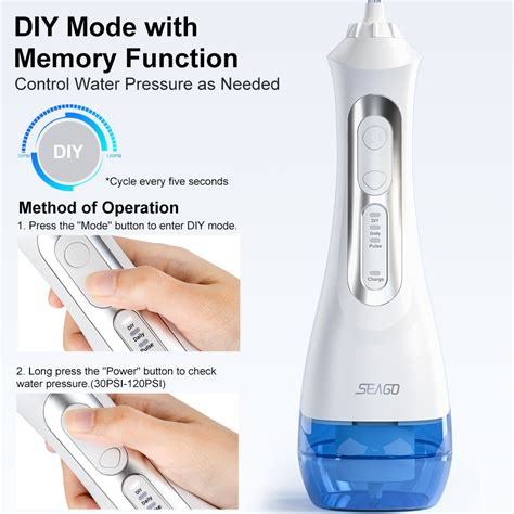 Seago Rechargeable Water Flosser Water Thread Oral Dental Irrigator Seago Rechargeable Water Flosser Water Thread Oral Dental Irrigator