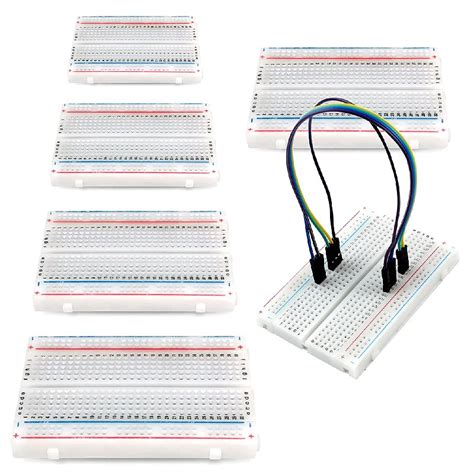 5x Protoboard Breadboard 400 Pontos Furos Pinos Robomix Conectando você ao que há de melhor
