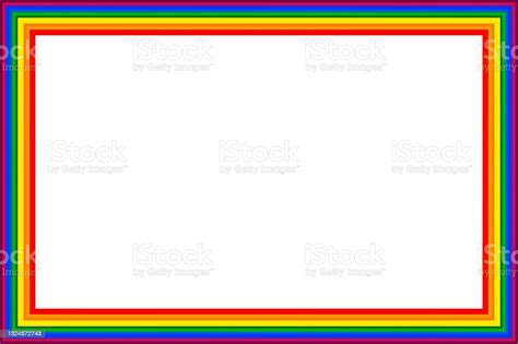 플래그 Lgbt 아이콘 제곱 된 프레임 템플릿 디자인 벡터 일러스트레이션 사랑이 승리합니다 무지개 색상의 Lgbt 기호 게이 프라이드 컬렉션 복사 공간 0명에 대한 스톡