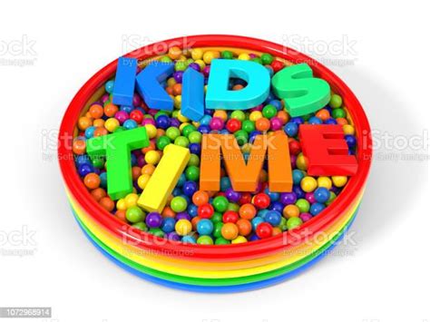 플라스틱 공 어린이 수영장 큰 문자로 가득합니다 3 차원 일러스트 레이 션 0명에 대한 스톡 사진 및 기타 이미지 0명 3