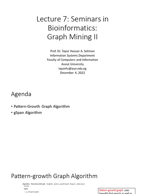 Seminars Bnf Lecture7 Graphii 2022 Download Free Pdf Algorithms And
