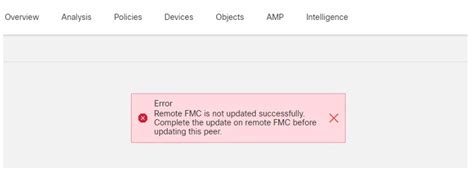 Troubleshoot Remote Fmc Is Not Updated Successfully Cisco