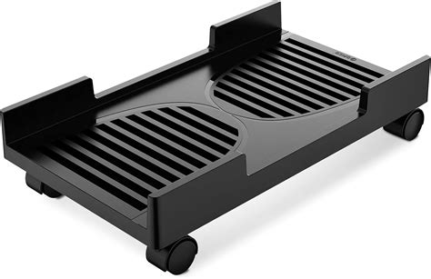 Amazon Com Mobile CPU Stand CPU Rolling Stand Adjustable Computer Mobile Cart Holder With