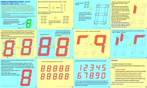 Creating A Digital Clock 1 Sprite Generation Excel Unusual