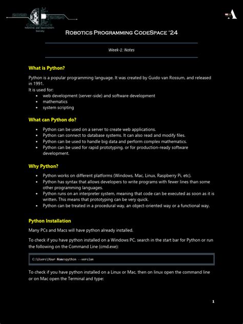 Python 1 Pdf Python Programming Language Control Flow