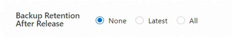Configure The Backup Retention Policy After Instance Release For An