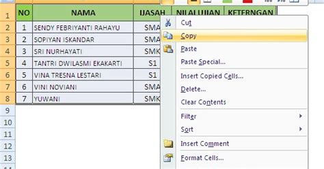 Cara Copy Paste Ms Excel Ke Word