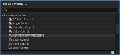 نحوه کار با پریست Expression Controls در افتر افکت سریع و بدون زحمت