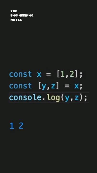 How To Destructure An Array In Javascript Youtube