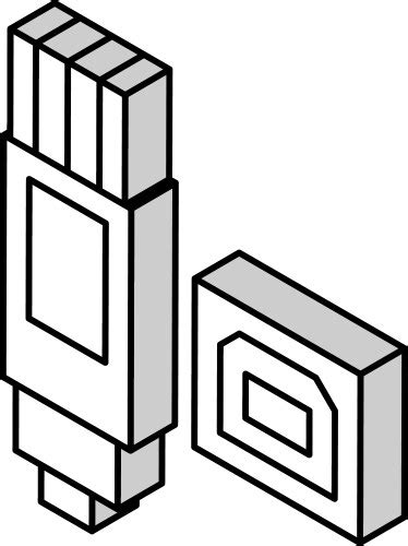 Usb Type B Vector Images Over 260