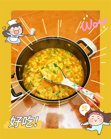 【美味疙瘩汤的做法步骤图，美味疙瘩汤怎么做好吃】甜蜜汉堡包下厨房